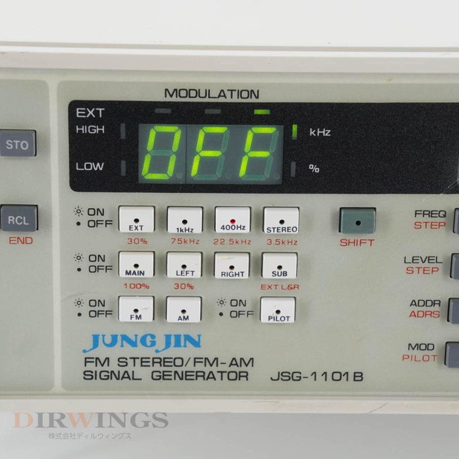 [DW]USED 8日保証 JUNG JIN JSG-1101B FM STEREO/FM-AM SIGNAL GENERATOR シグナルジェネレーター 信号発生器 100kHz ...