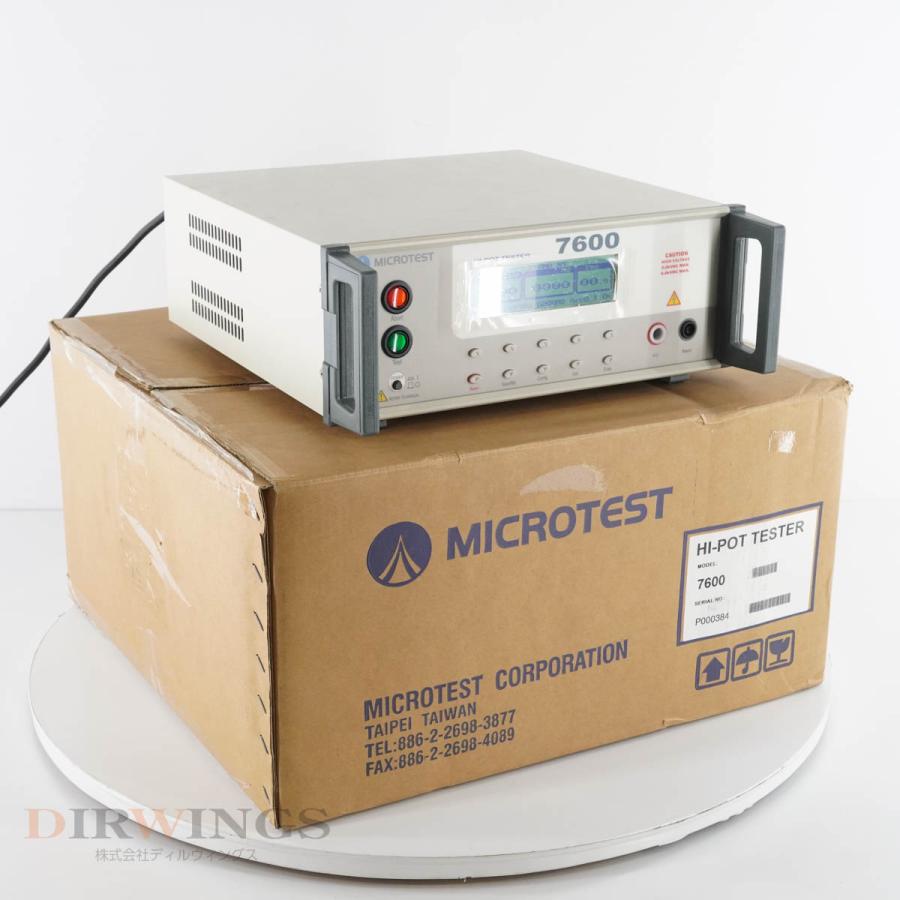 [DW]USED 8日保証 MICROTEST 7600 HI-POT TESTER ハイポットテスター [05944-0017] : ソク ...