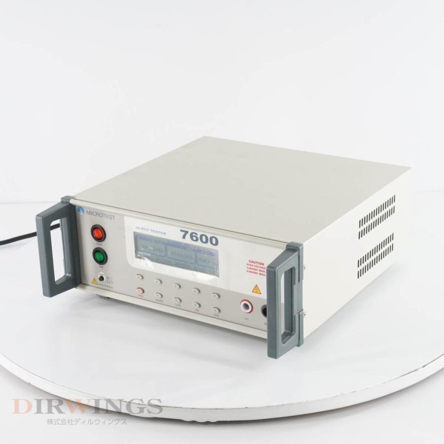 [DW]USED 8日保証 MICROTEST 7600 HI-POT TESTER ハイポットテスター [05944-0017] : ソク ...