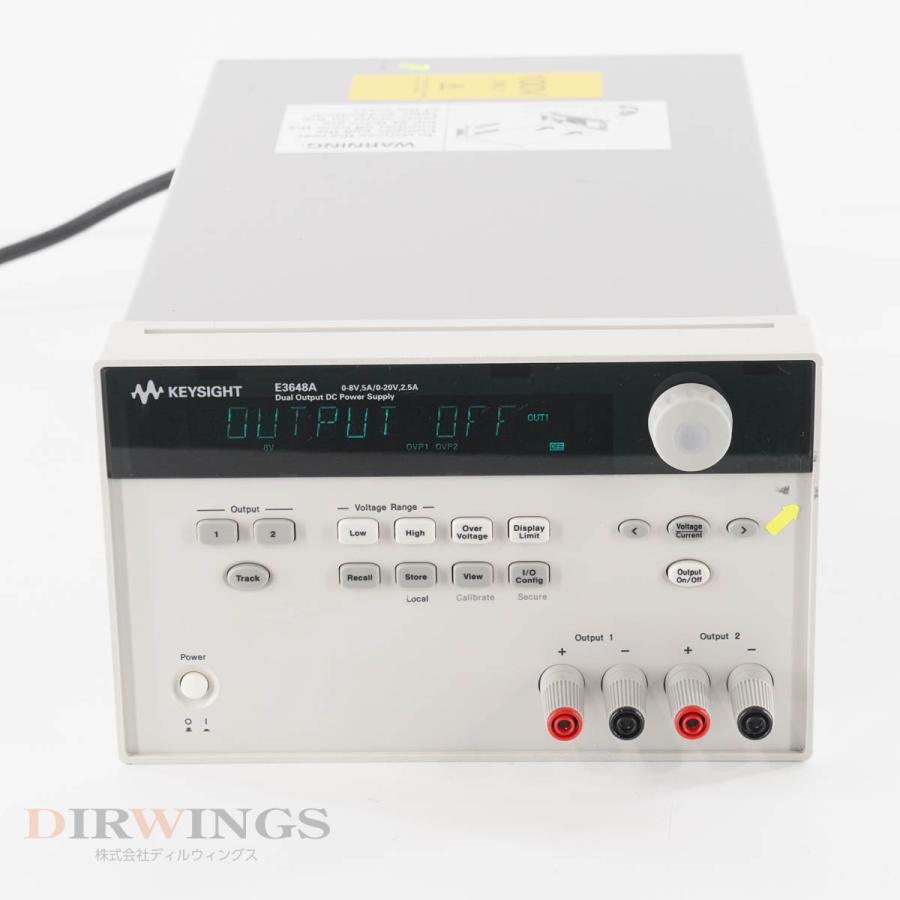 [DW]USED 8日保証 Keysight E3648A Dual Output DC Power Supply デュアル出力電源 DC電源 ...