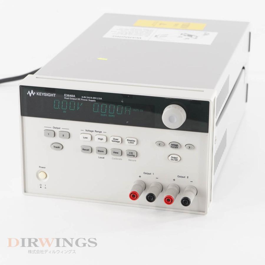 [DW]USED 8日保証 Keysight E3648A Dual Output DC Power Supply デュアル出力電源 DC電源 ...