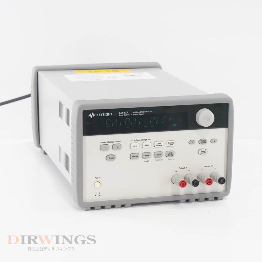 [DW]USED 8日保証 Keysight E3647A Dual Output DC Power Supply デュアル出力電源 DC電源 ...