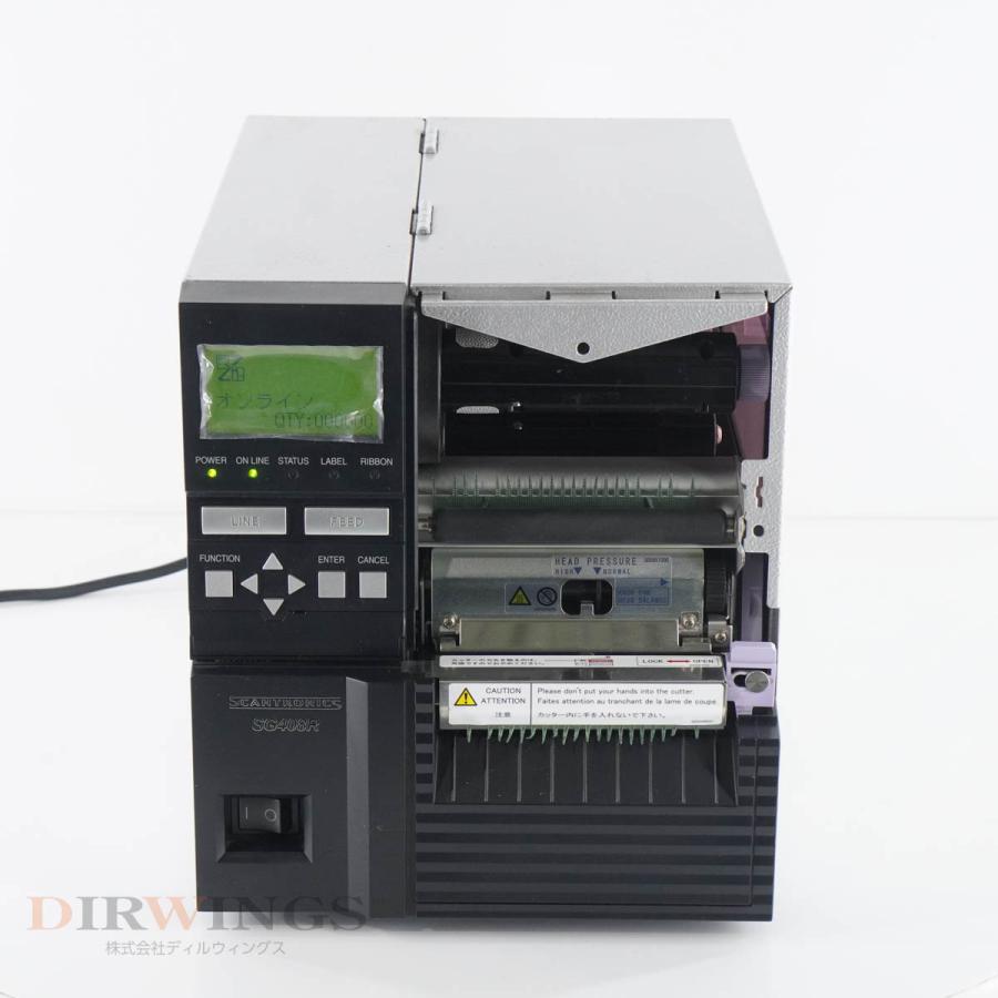 [JB]USED 保証なし SATO SG408R SG408R+CT SCANTRONICS スキャントロニクス バーコードプリンター ...