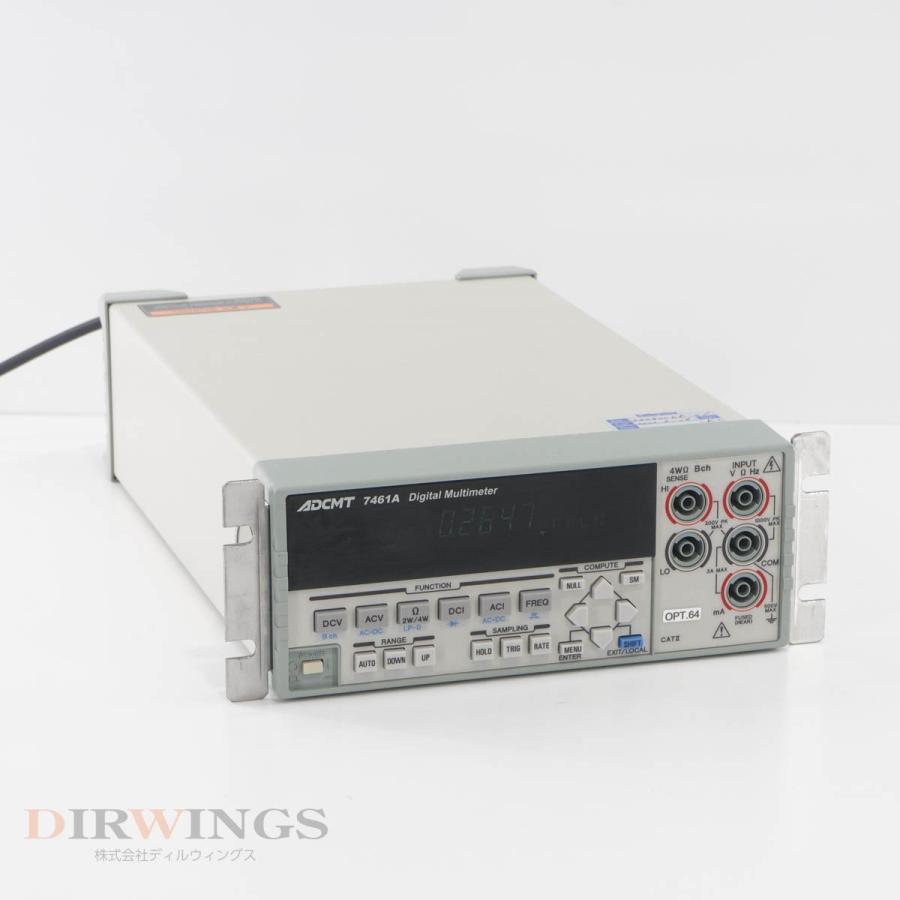 [DW]USED 8日保証 05/2022CAL ADCMT 7461A Digital Multimeter デジタルマルチメーター OPT ...