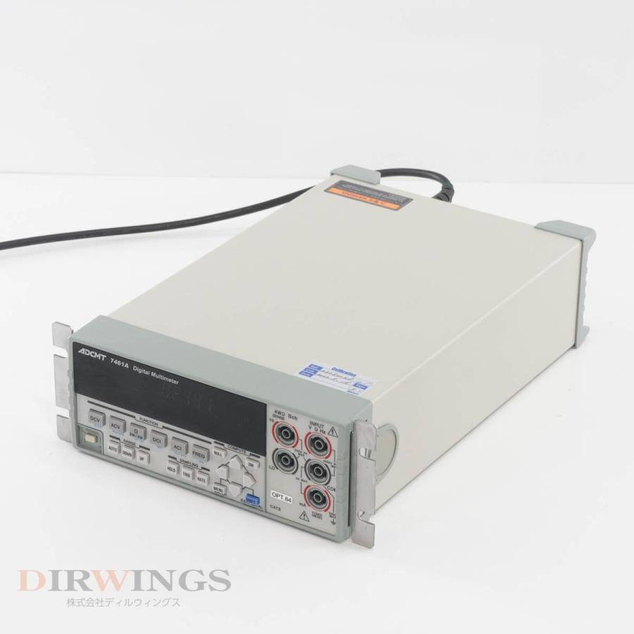 [DW]USED 8日保証 05/2022CAL ADCMT 7461A Digital Multimeter デジタルマルチメーター OPT ...