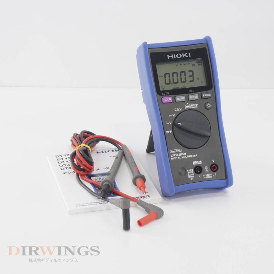[DW]USED 8日保証 校正2025年2月まで有効 HIOKI DT4254 DIGITAL MULTIMETER デジタルマルチメーター 取扱説明書 [05977-0025 ...