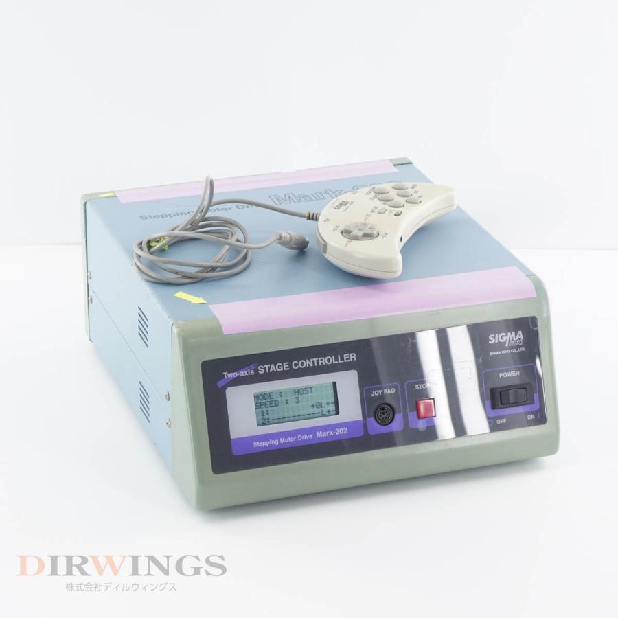 [DW]USED 8日保証 Sigma Koki Mark-202 Two-axis STAGE CONTROLLER ステージコントローラー CJ-200 [05982-0022 ...