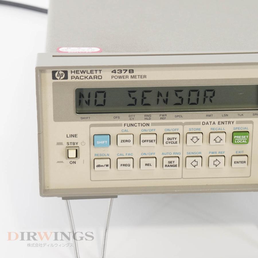 [DW]USED 8日保証 次期校正2023年8月 hp 437B POWER METER パワーメーター 電源コード 取扱説明書 ...