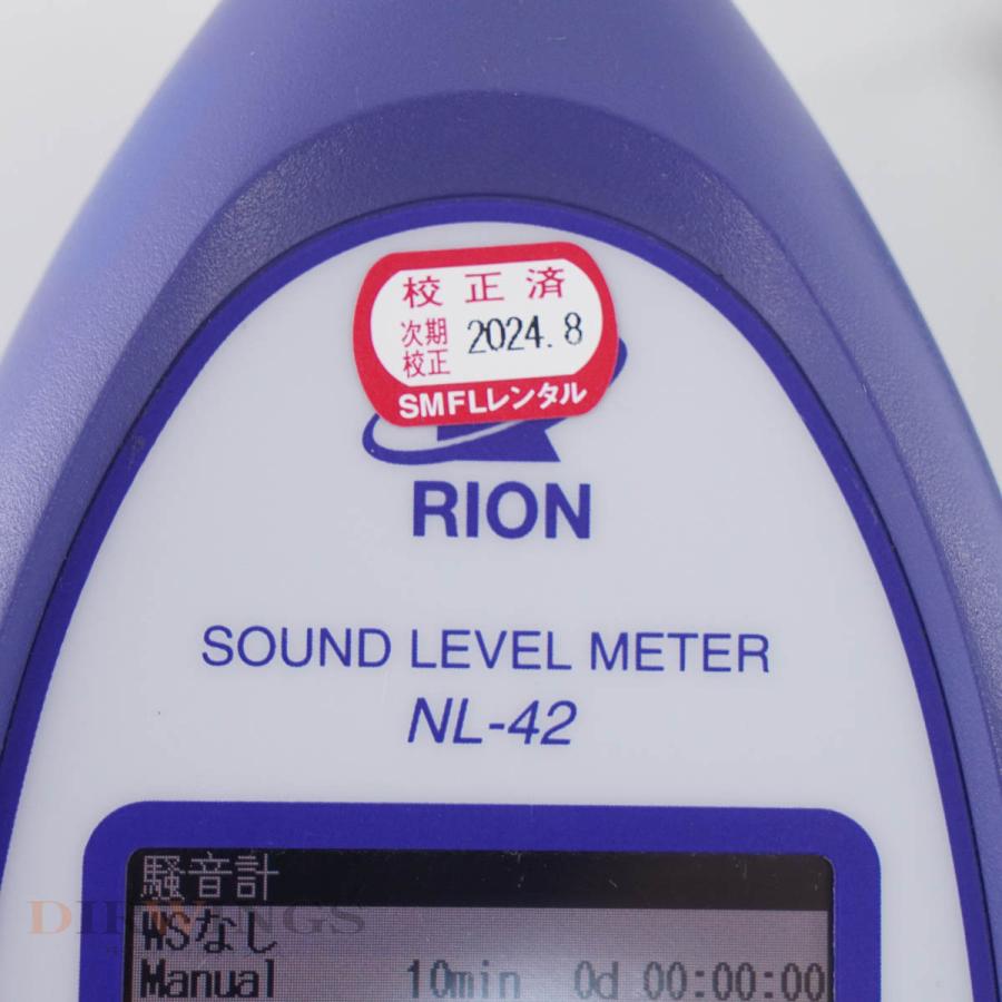 [DW]USED 8日保証 検定2026年6月まで有効 RION NL-42EX NL-42 NX-42EX SOUND LEVEL METER 普通騒音計 サウンドレベルメータ ...