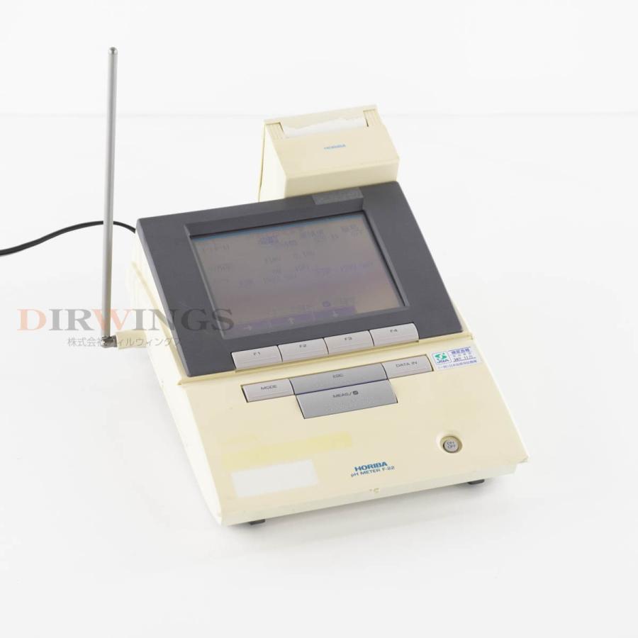 [DW]USED 8日保証 HORIBA F-22 pH METER pHメーター pH計 ガラス電極式水素イオン濃度計 ACアダプター ...