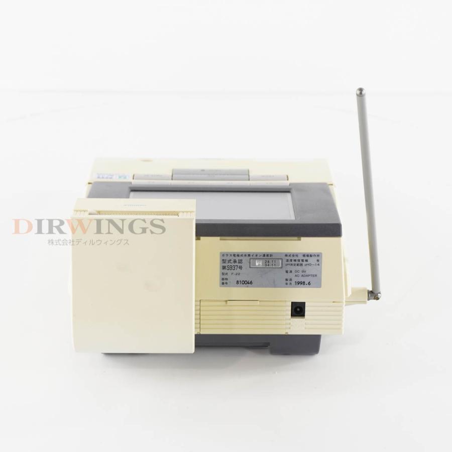 [DW]USED 8日保証 HORIBA F-22 pH METER pHメーター pH計 ガラス電極式水素イオン濃度計 ACアダプター ...