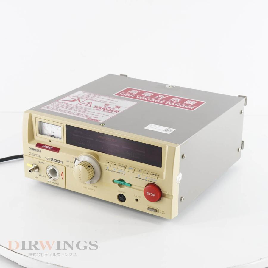 [JB]USED 保証なし KIKUSUI TOS5051 WITHSTANDING VOLTAGE TESTER 耐電圧試験器 電源コード ...