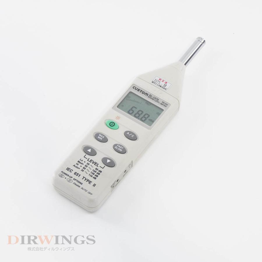 [DW]USED 8日保証 CUSTOM SL-1370 SOUND LEVEL METER 騒音計 サウンドレベルメーター 取扱説明書 [06007-0065] : DIRWINGSショップ ...