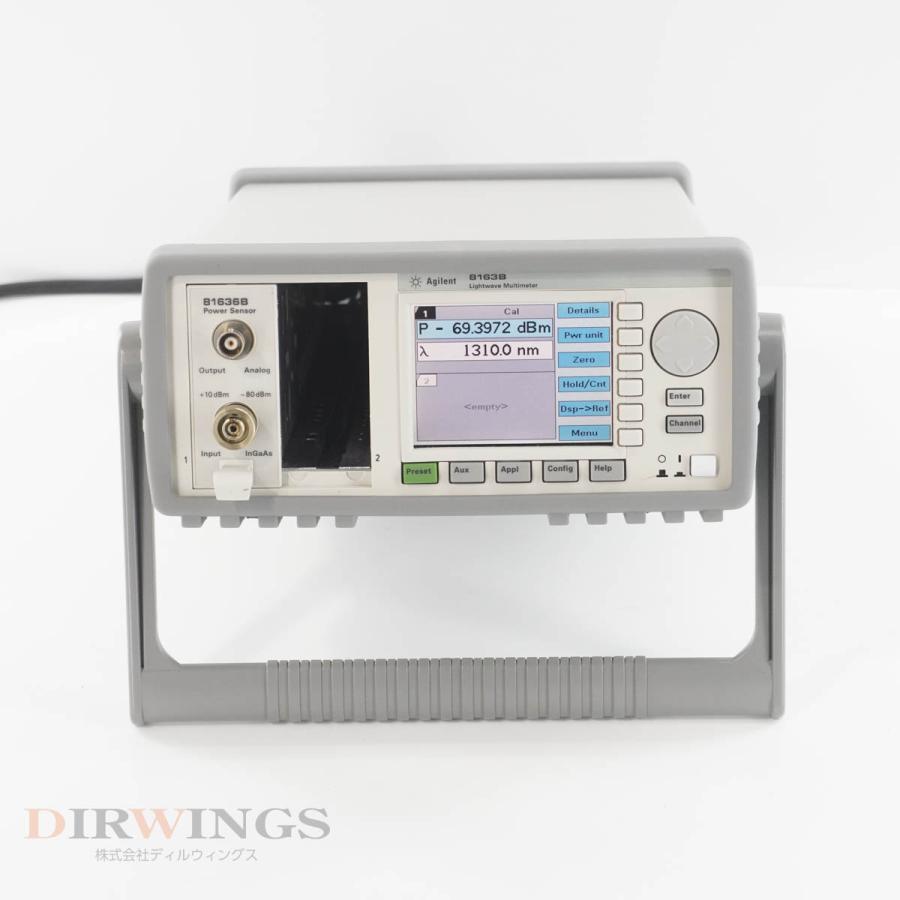 [DW]USED 8日保証 Agilent 8163B Lightwave Multimeter ライトウェーブマルチメーター 光マルチ ...