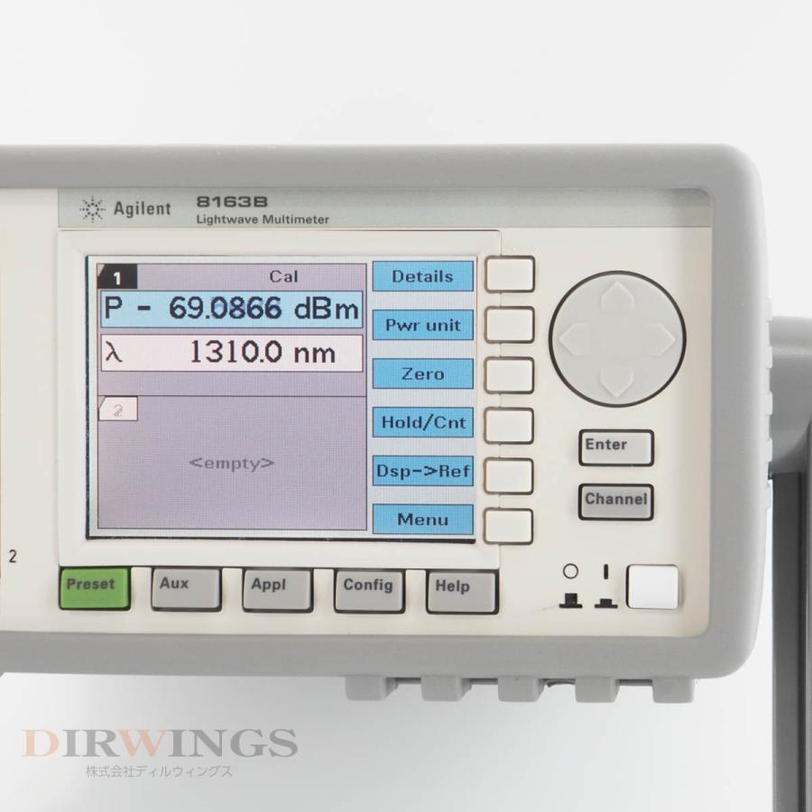 [DW]USED 8日保証 Agilent 8163B Lightwave Multimeter ライトウェーブマルチメーター 光マルチ ...