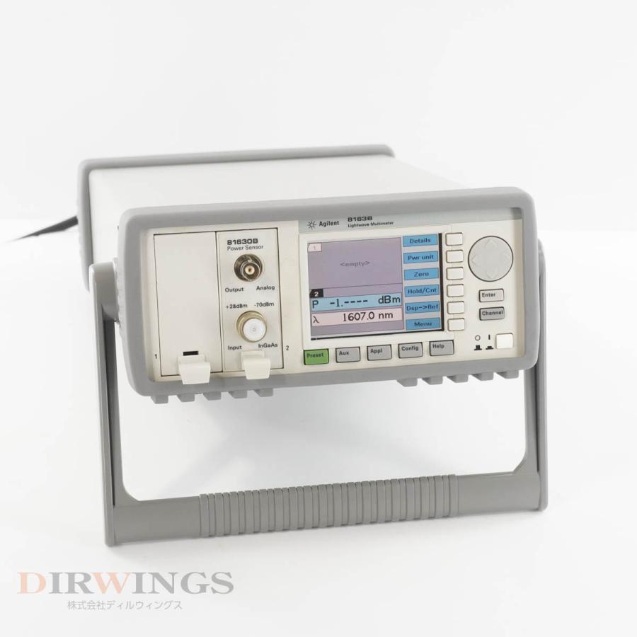 [DW]USED 8日保証 Agilent 8163B Lightwave Multimeter ライトウェーブマルチメーター 光マルチ ...