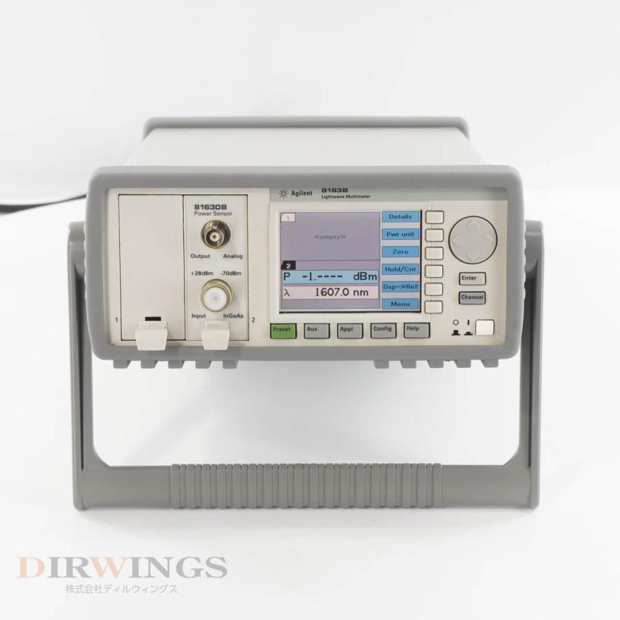 [DW]USED 8日保証 Agilent 8163B Lightwave Multimeter ライトウェーブマルチメーター 光マルチ ...