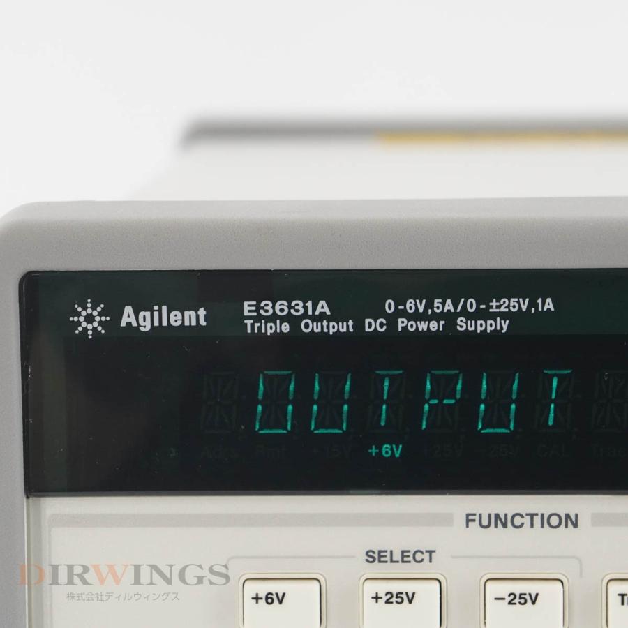 [DW]USED 8日保証 Agilent E3631A Triple Output DC Power Supply トリプル出力電源 DC ...