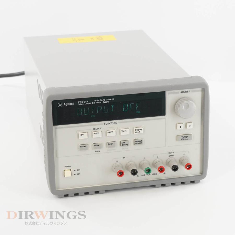 [DW]USED 8日保証 Agilent E3631A Triple Output DC Power Supply トリプル出力電源 DC ...