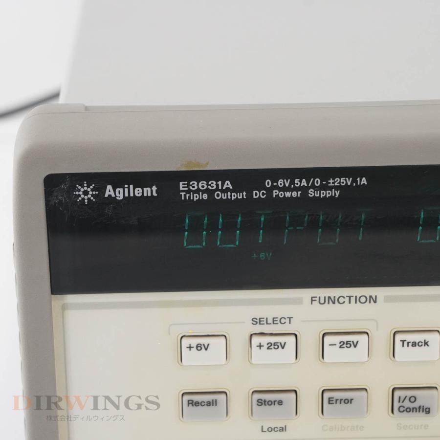[JB]USED 保証なし Agilent E3631A Triple Output DC Power Supply トリプル出力電源 DC電源 直流電源 0E9 0-6V 5A/0-±25V ...