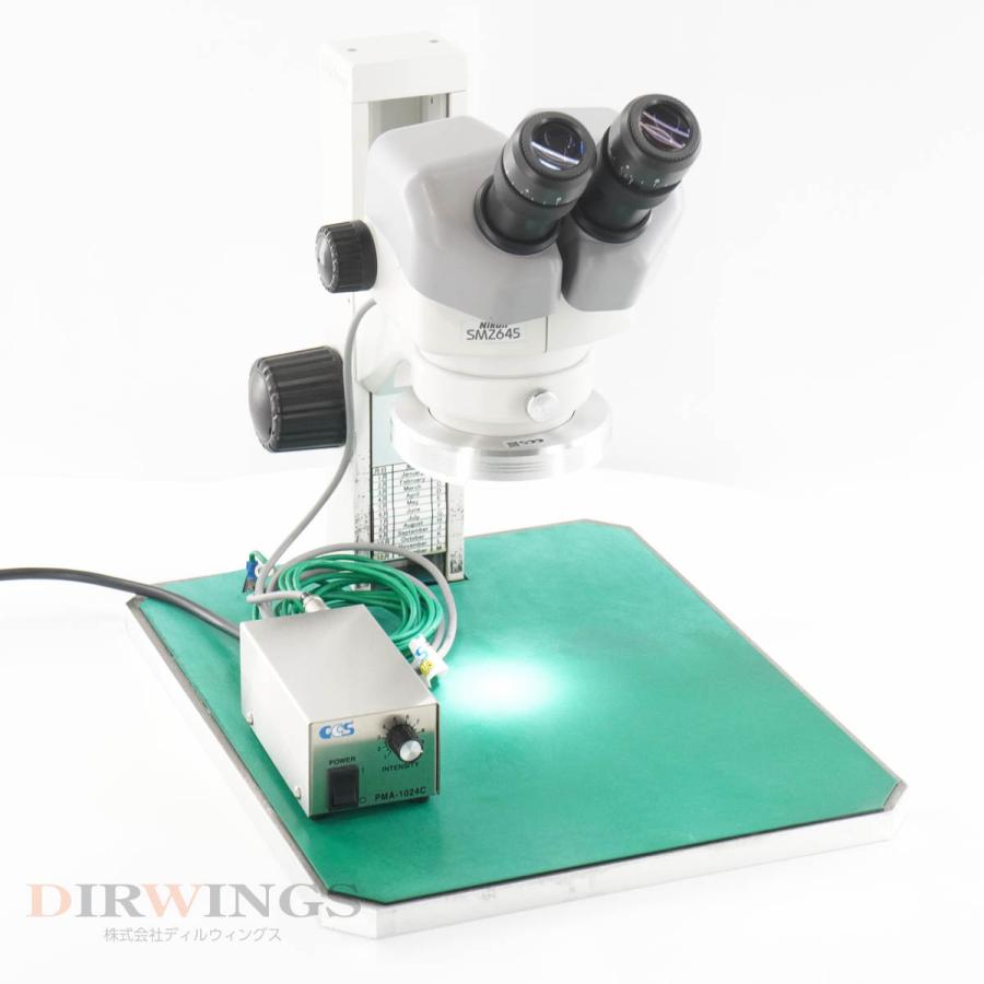 [DW]USED 8日保証 NIKON SMZ645 C-PS Microscope 顕微鏡 実体顕微鏡 C-W10×A/22 PMA ...