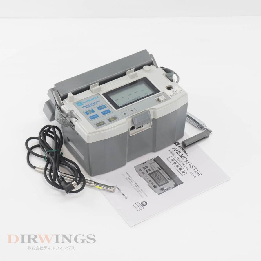 [JB]USED 保証なし KANOMAX 6115 ANEMOMASTER アネモマスター 風速計 取扱説明書 [06051-0092 ...