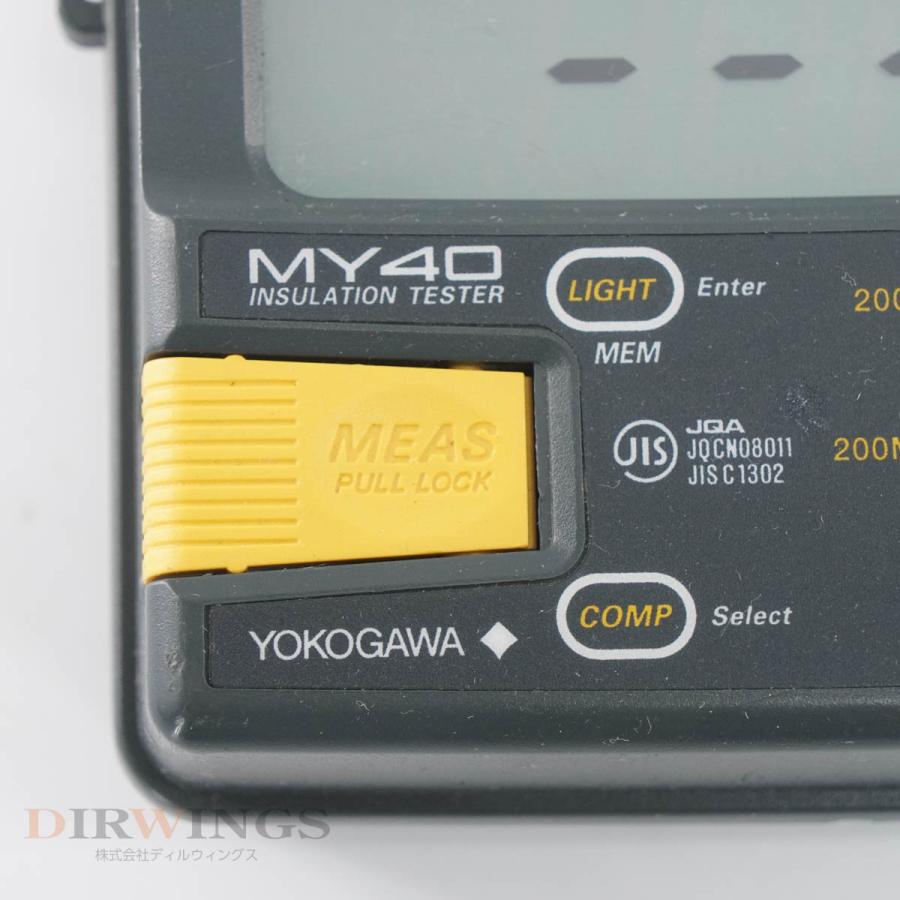 [DW]USED 8日保証 YOKOGAWA MY40 MY40-01 INSULATION TESTER デジタル絶縁抵抗計 取扱説明書 ...