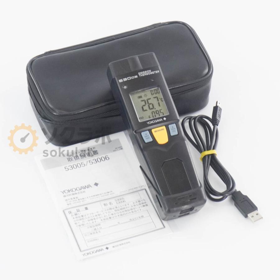 [JB]USED 保証なし YOKOGAWA 53006 53006-J EMISSION THERMOMETER デジタル放射温度計 サーモメーター 取扱説明書 [06052-0003 ...