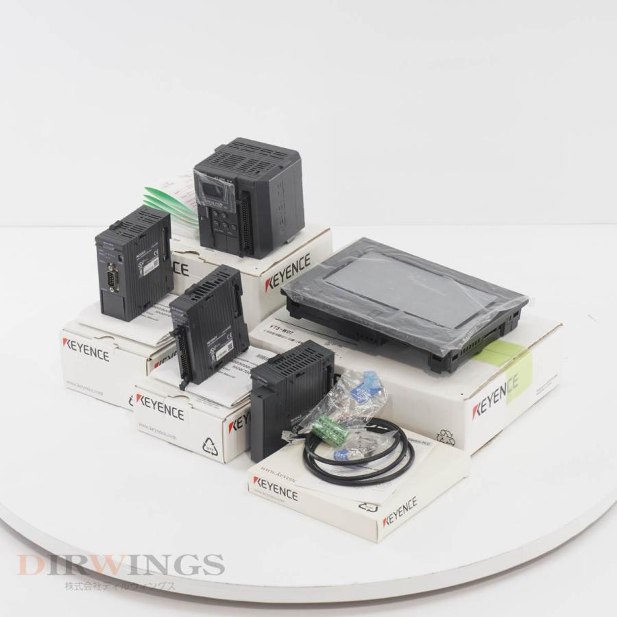[PG]USED 8日保証 セット KEYENCE KV-3000 VT5-W07 KV-TP40 KV-SC20V KV-L21V PLC ...