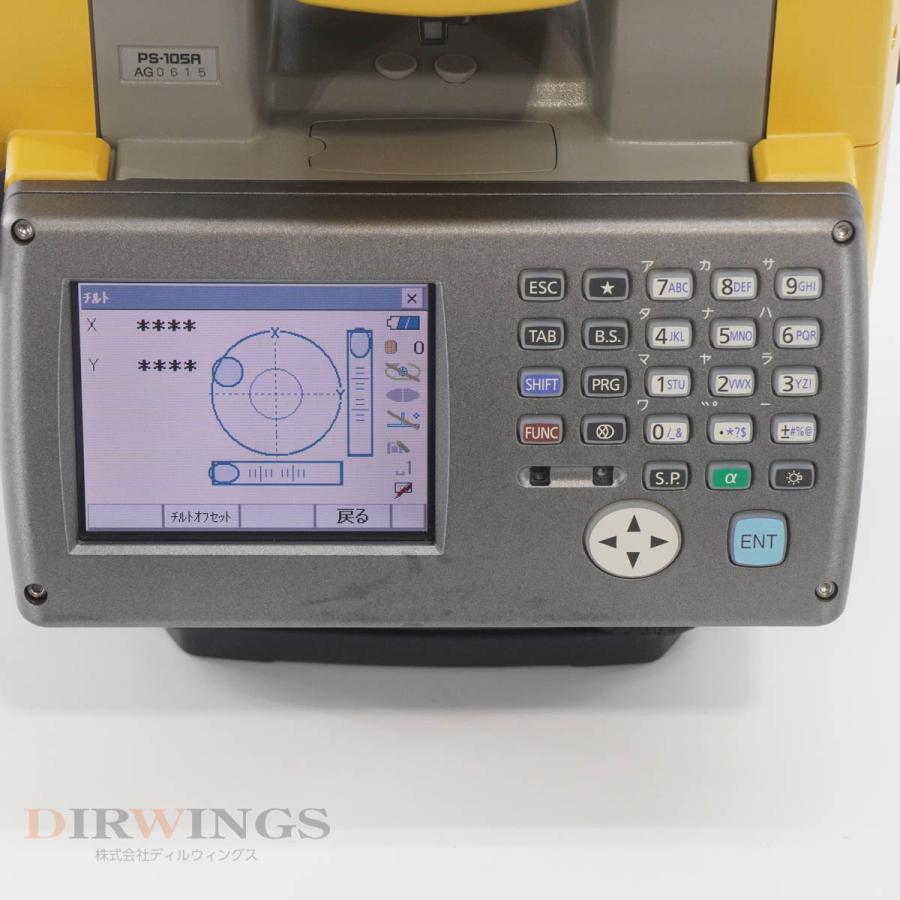 [PG]USED 8日保証 セット TOPCON PS-105A FC-250 RC-5 トータルステーション 測量機器 データコレクター ...
