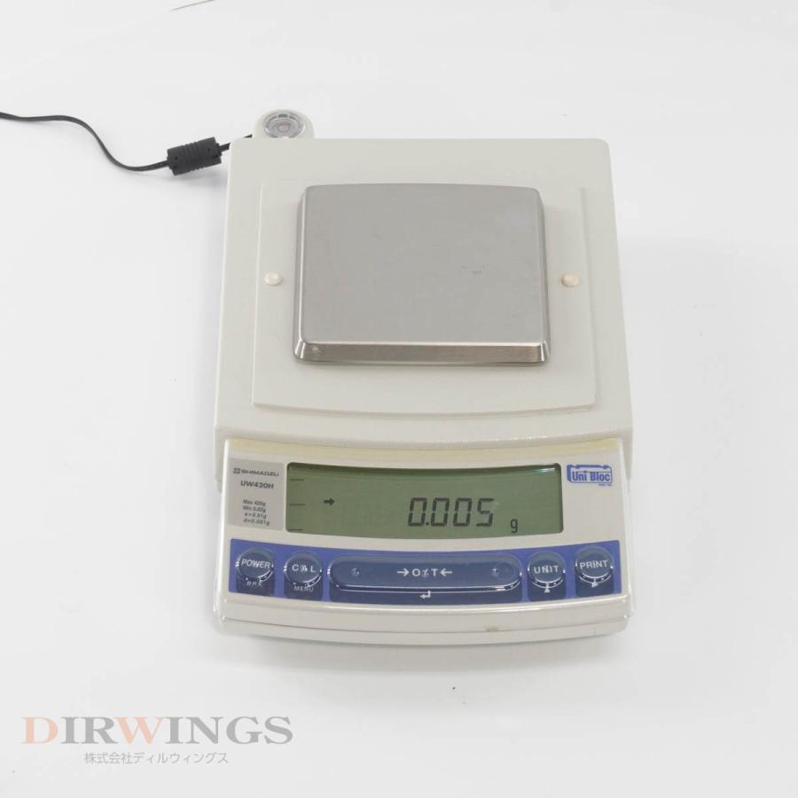 [DW]USED 8日保証 SHIMADZU UW420H UniBloc ELECTRONIC BALANCE 電子天秤 電子天びん EP ...