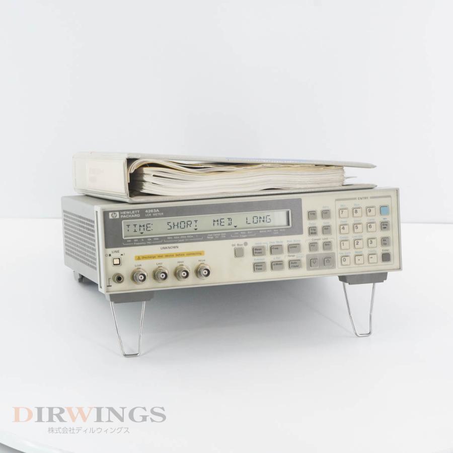 [DW]USED 8日保証 hp 4263A LCR METER LCRメーター OPT 001 取扱説明書 [06074-0002 ...