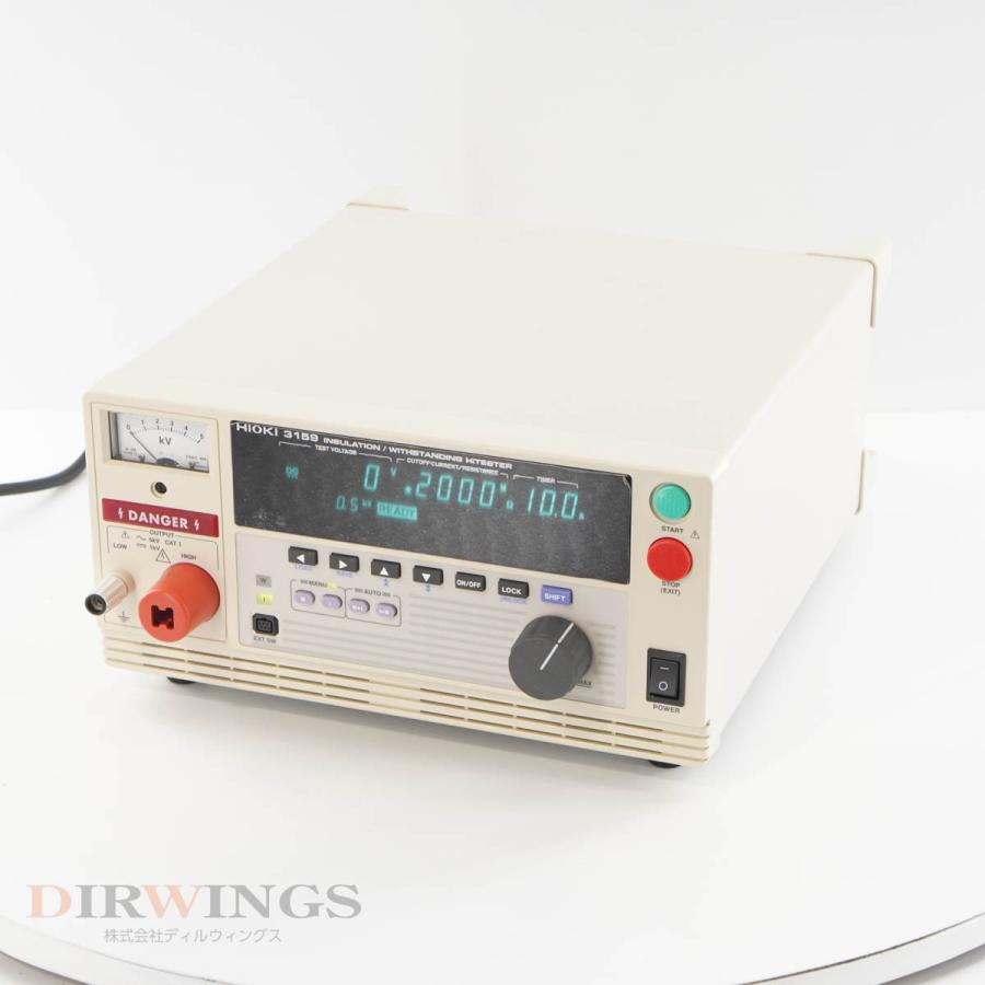 [DW]USED 8日保証 HIOKI 3159 INSULATION/WITHSTANDING HiTESTER 絶縁耐圧試験器 電源コード ...