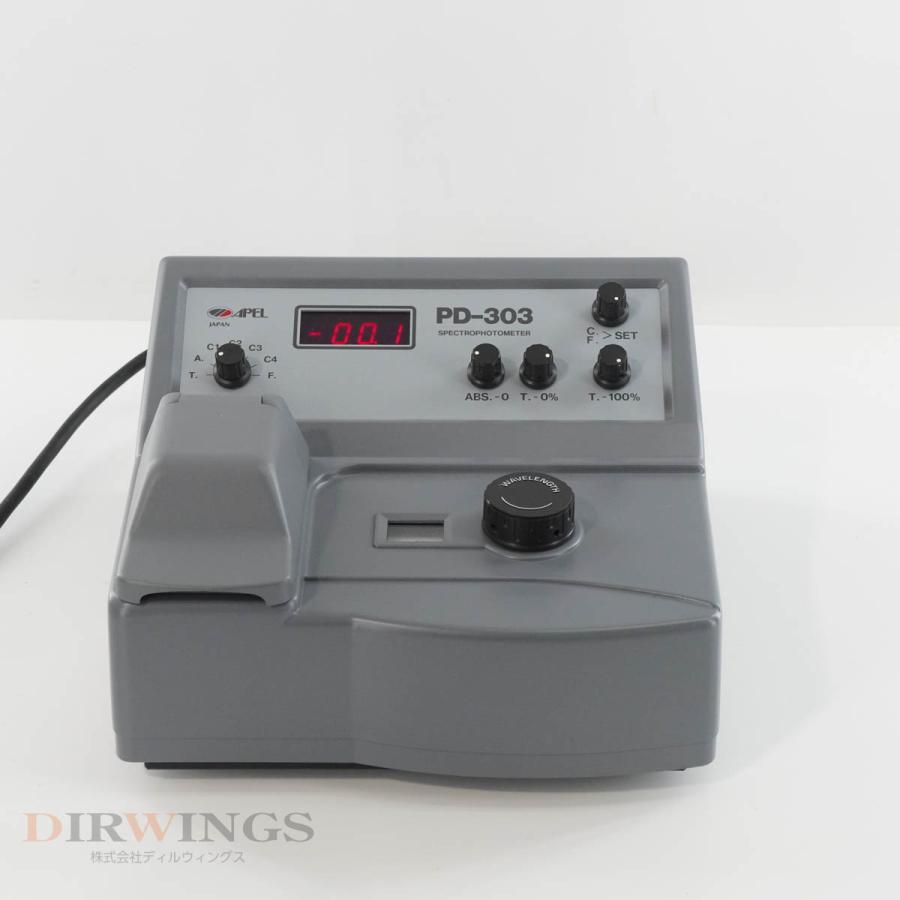 [DW]USED 8日保証 APEL PD-303 SPECTROPHOTOMETER 分光光度計 取扱説明書 [06093-0002 ...