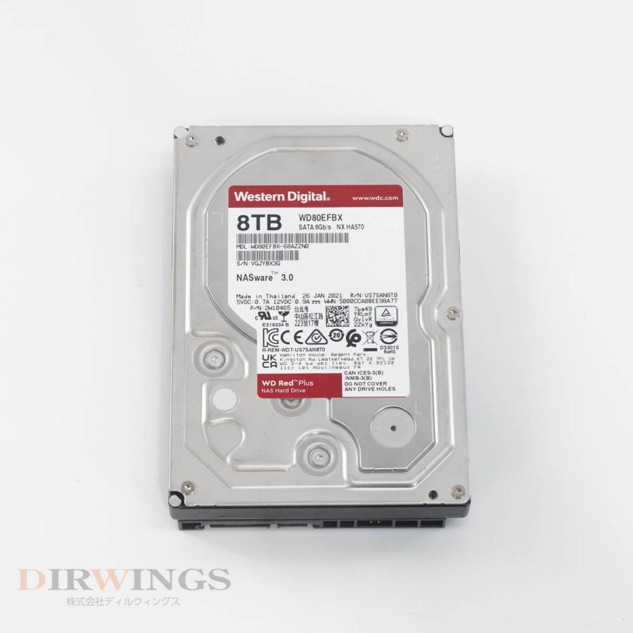 [PG]USED 8日保証 使用11563h Western Digital WD80EFBX WD Red Plus 8TB SATA ...