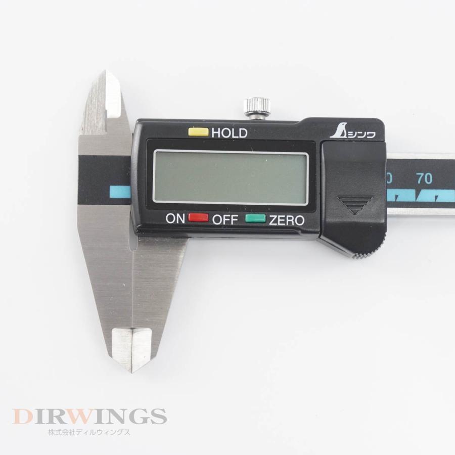 [DW]USED 8日保証 SHINWA RULES 19975 DIGITAL CALIPER デジタルノギス デジタルキャリパ 0.01-150mm 15cm 取扱説明書 [06111 ...