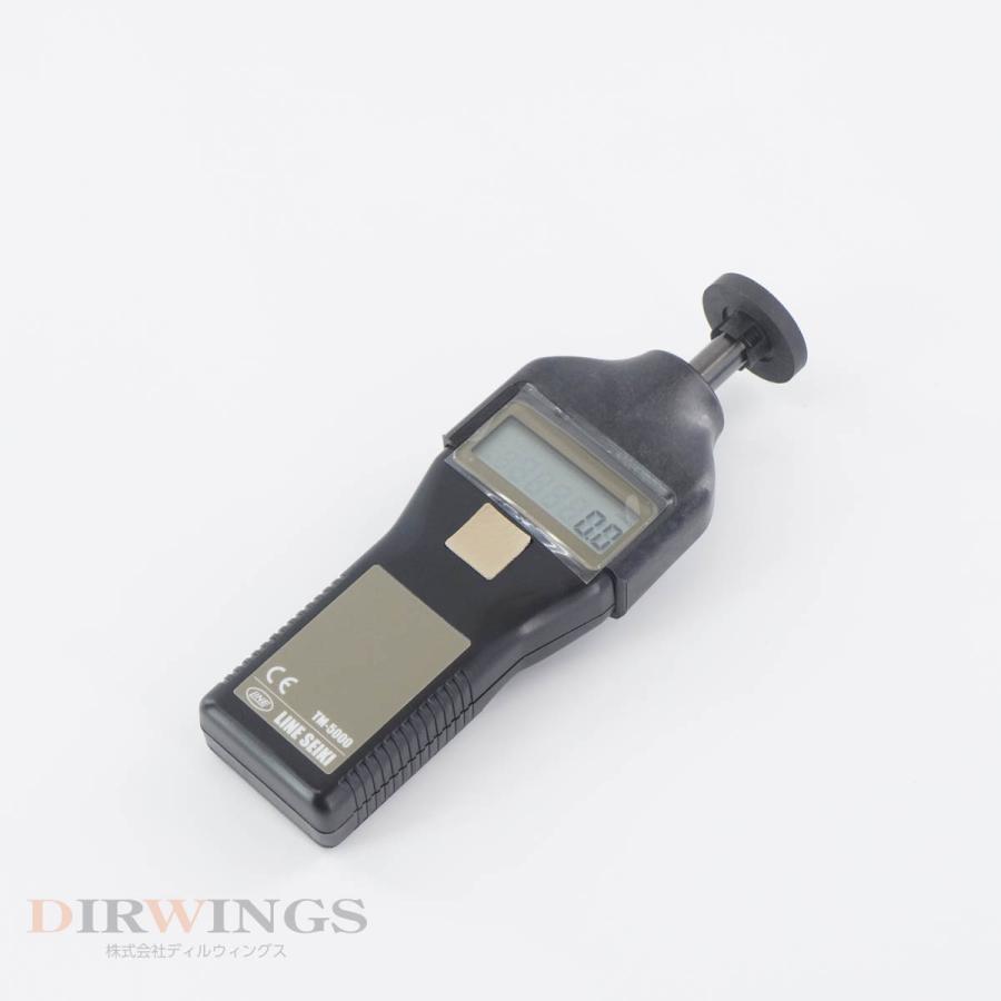 [DW]USED 8日保証 LINE SEIKI TM-5000 Tachometer ハンドタコメーター 回転計 取扱説明書 [06111 ...