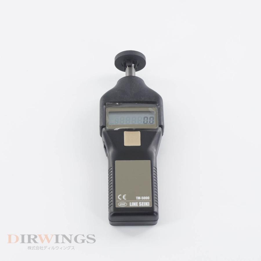 [DW]USED 8日保証 LINE SEIKI TM-5000 Tachometer ハンドタコメーター 回転計 取扱説明書 [06111 ...