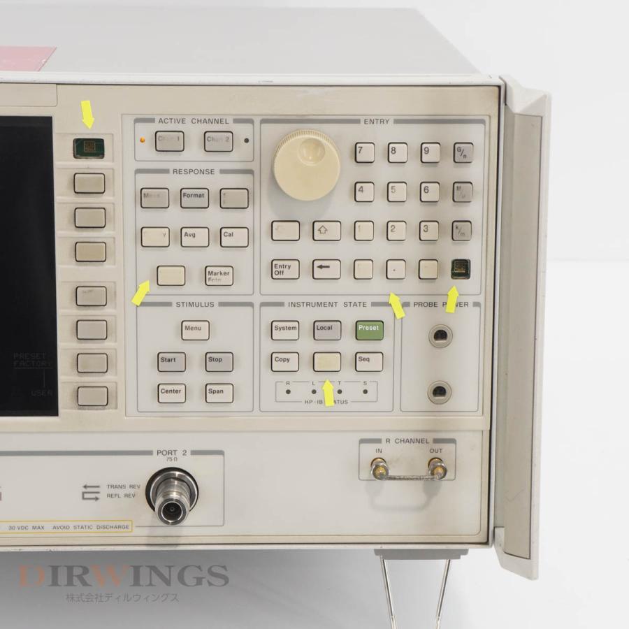 [JB]USED 保証なし hp 8753E NETWORK ANALYZER ネットワークアナライザー OPT 075 30kHz-3GHz ...