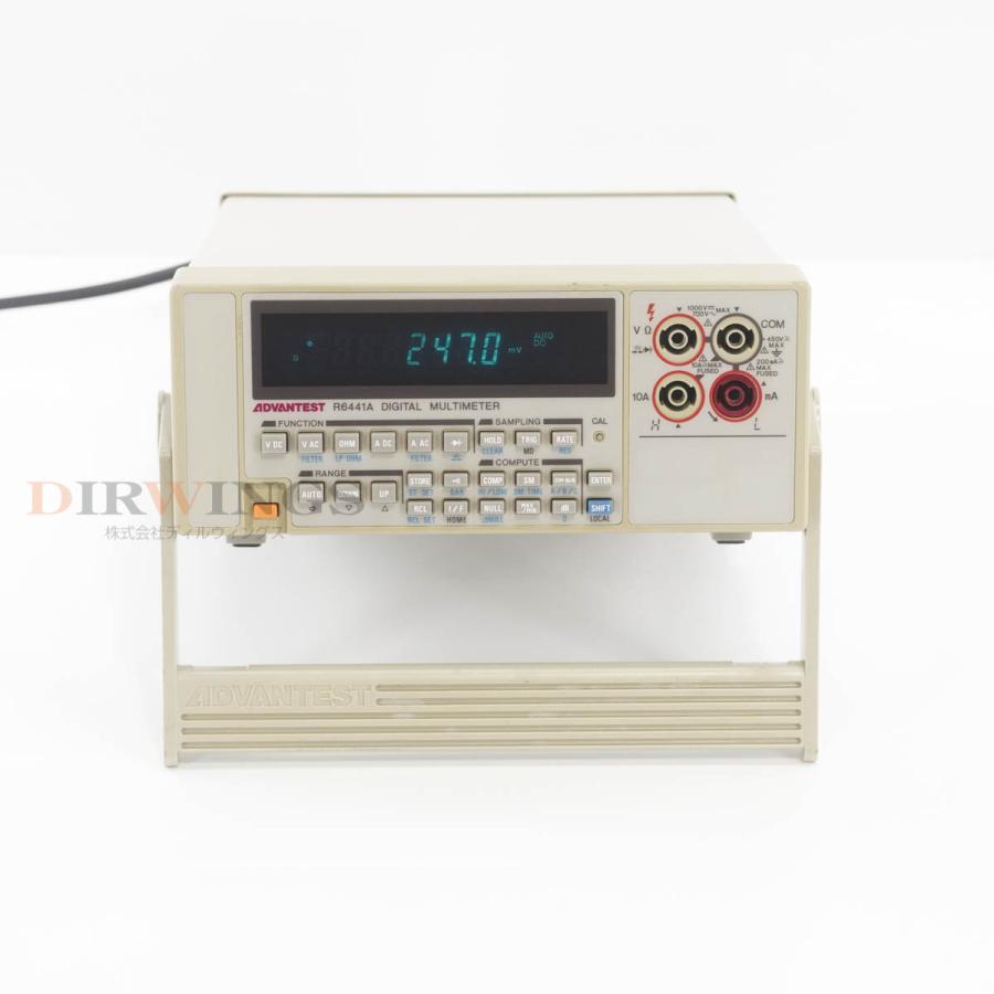 [DW]USED 8日保証 ADVANTEST R6441A DIGITAL MULTIMETER デジタルマルチメーター [06120 ...