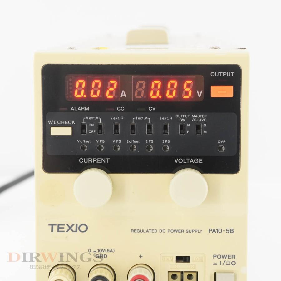 [DW]USED 8日保証 9台入荷 TEXIO PA10-5B PA-B REGULATED DC POWER SUPPLY 直流安定化電源 ...