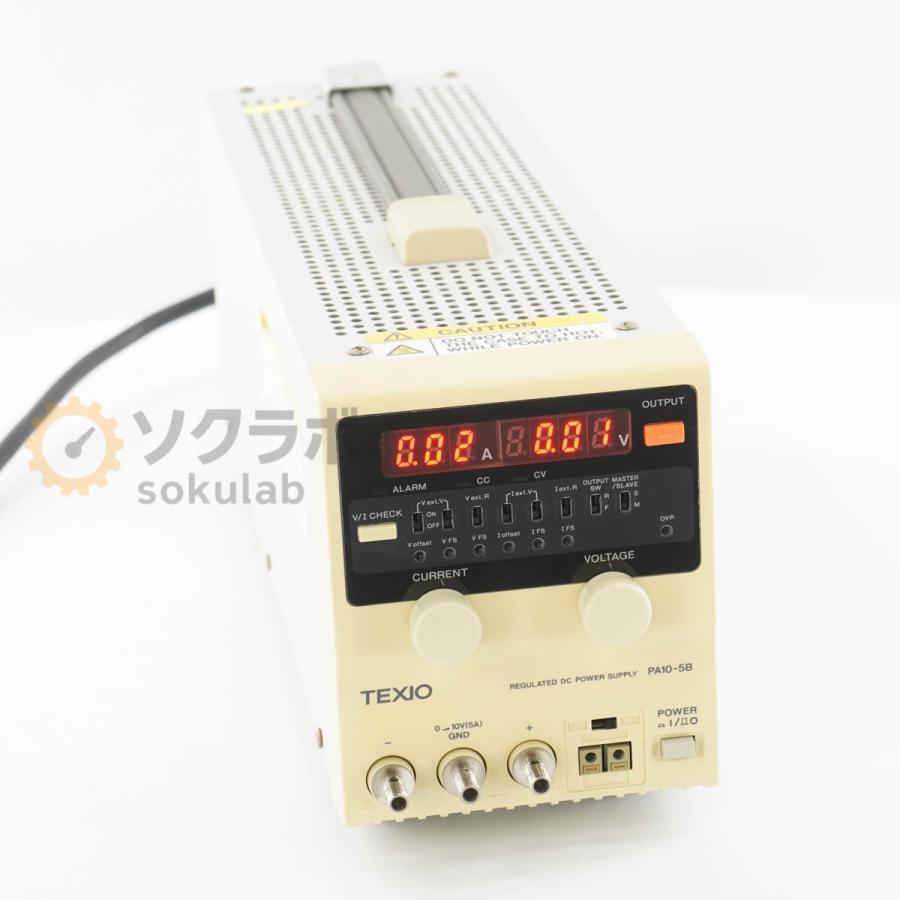[DW]USED 8日保証 TEXIO PA10-5B PA-B REGULATED DC POWER SUPPLY 直流安定化電源 DC電源 ...