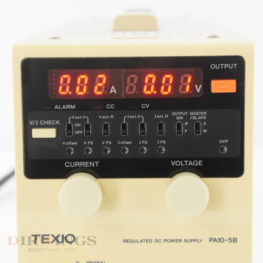 [DW]USED 8日保証 TEXIO PA10-5B PA-B REGULATED DC POWER SUPPLY 直流安定化電源 DC電源 ...