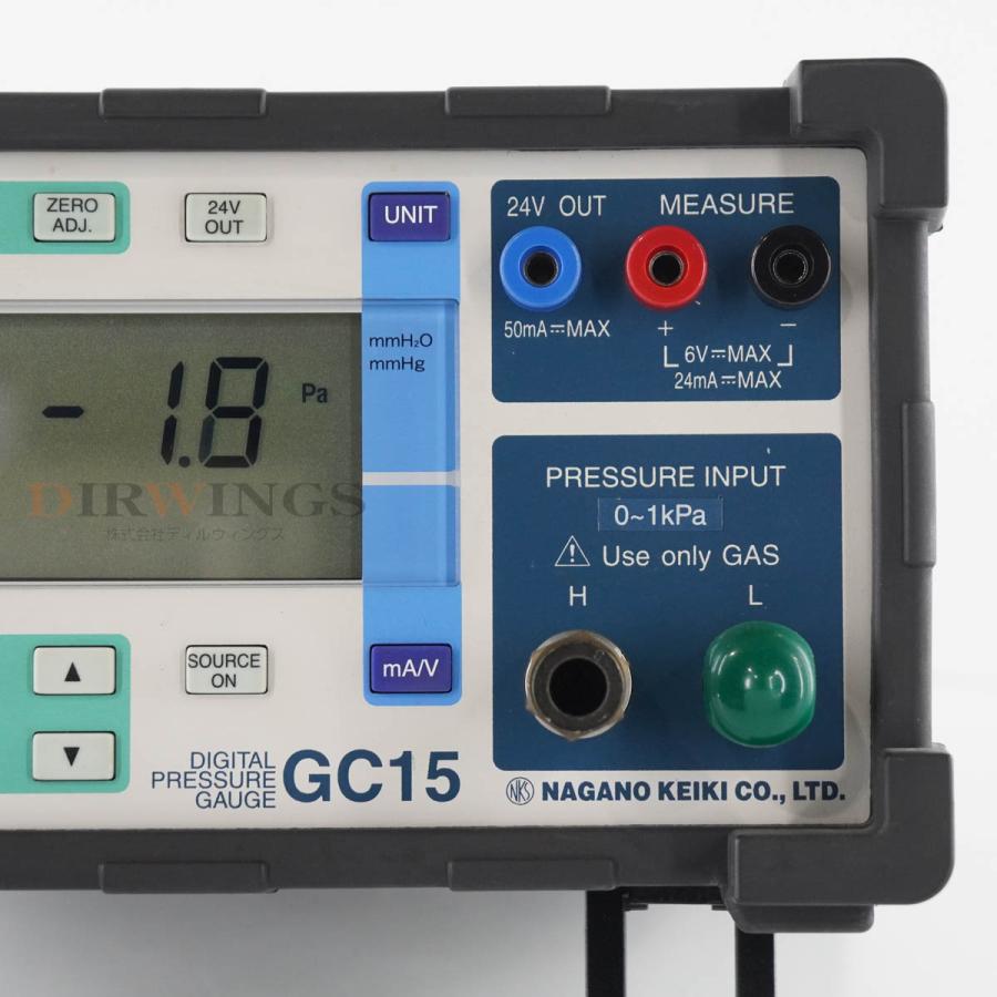 [DW]USED 8日保証 NAGANO KEIKI GC15 DIGITAL PRESSURE GAUGE 精密デジタル圧力計 [06146 ...
