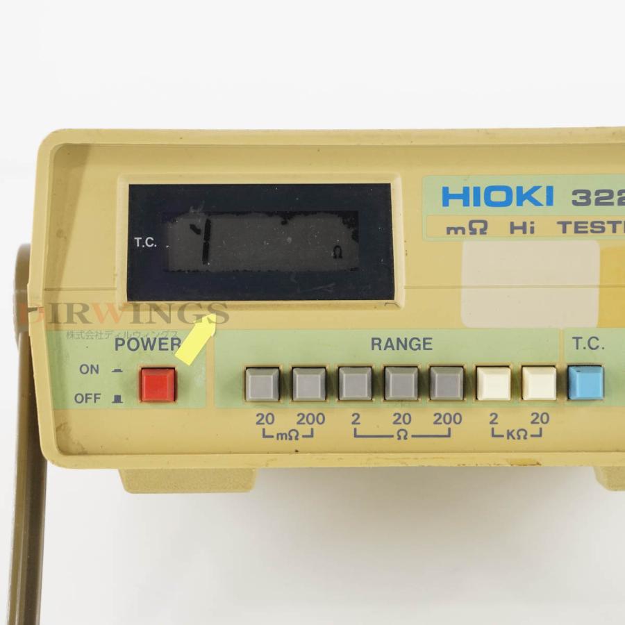 [JB]USED 保証なし HIOKI 3220 mΩ Hi TESTER ミリオームハイテスター [06146-0011] : 06146 ...
