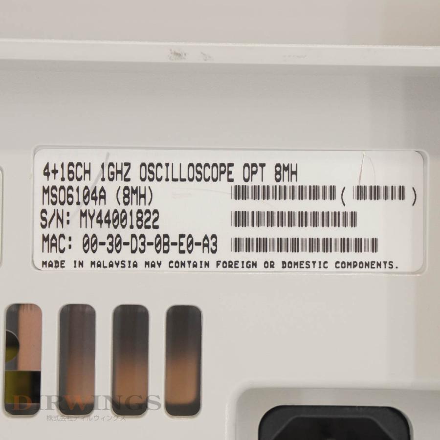 [DW]USED 8日保証 Agilent MSO6104A Mixed Signal Oscilloscope シグナルオシロスコープ ...