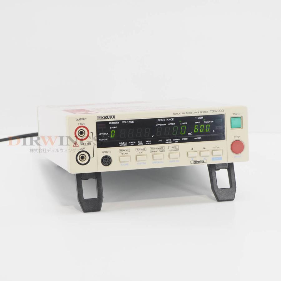 [DW]USED 8日保証 KIKUSUI TOS7200 INSULATION RESISTANCE TESTER 絶縁抵抗試験器 ...