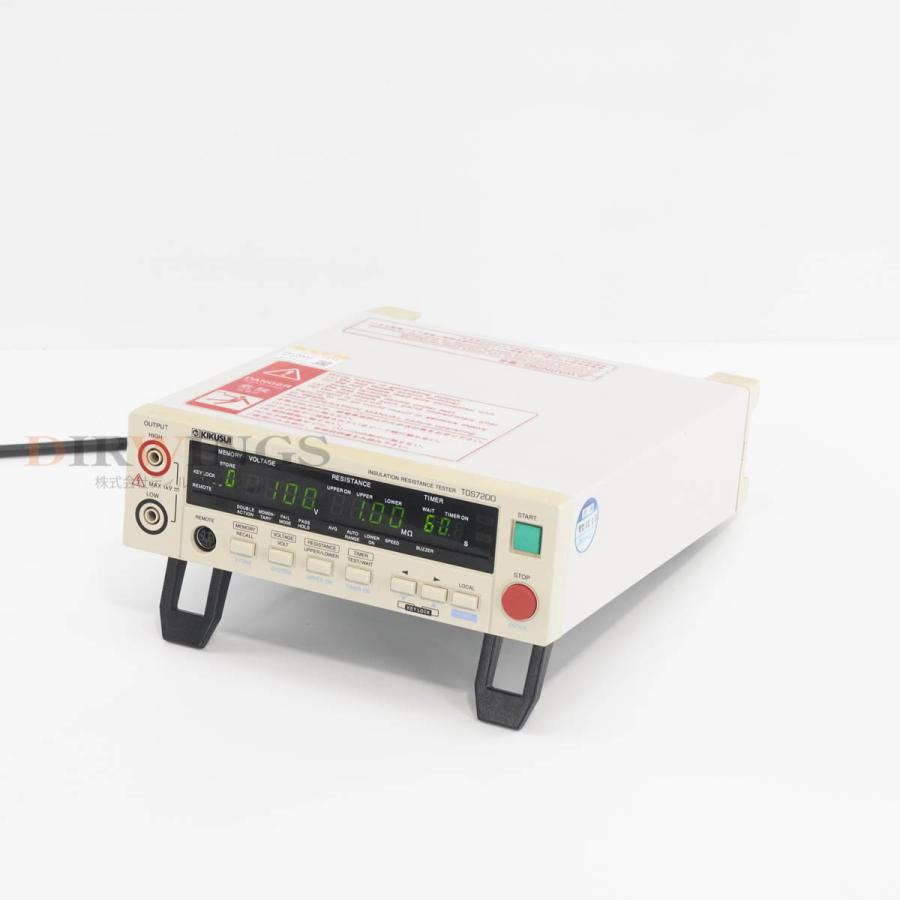 [DW]USED 8日保証 KIKUSUI TOS7200 INSULATION RESISTANCE TESTER 絶縁抵抗試験器 ...