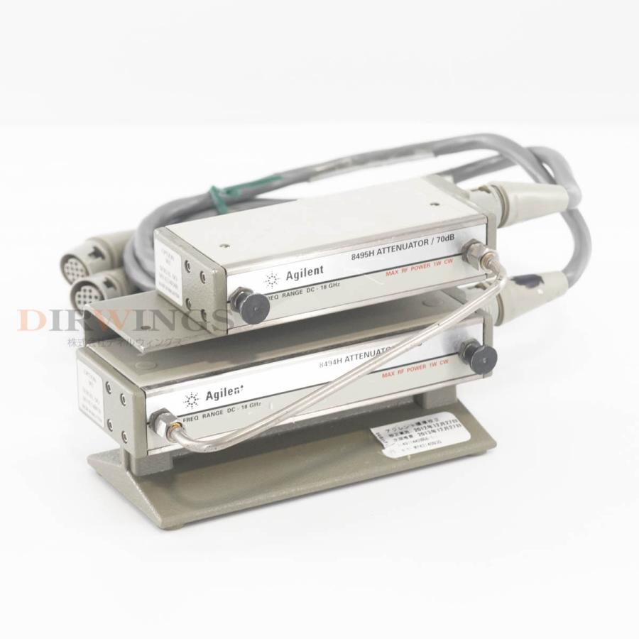 [DW]USED 8日保証 セット Agilent 8494H 8495H ATTENUATOR プログラマブルアッテネーター OPT 002 ...