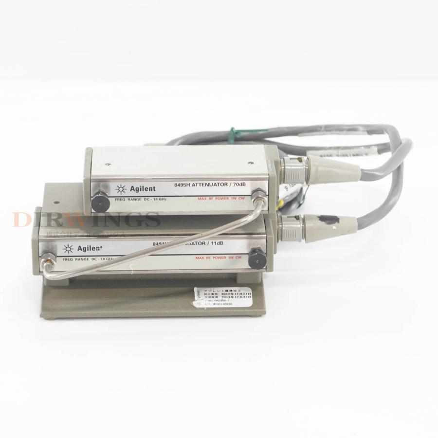[DW]USED 8日保証 セット Agilent 8494H 8495H ATTENUATOR プログラマブルアッテネーター OPT 002 ...